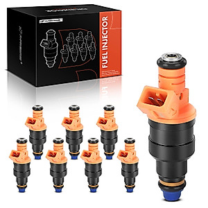 A-Premium Set of 8 Fuel Injector - Compatible with Ford, Lincoln, Mercury Vehicles - 4.6L 5.0L 5.4L 5.8L - E150, E250, E350, F150, F250, F350, Mustang - Replace Part 0280150943, 0280150939, 0280150909