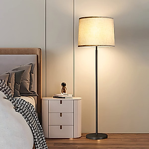 2-Pack Medium Drum Lamp Shades, 11.6 x 12.6 x 9.8 Inch Fabric Natural Linen Lampshades Hand Crafted Lampshade Covers Replacements for Table Lamp, Floor Lamp, Spider/UNO Two Installation, Beige