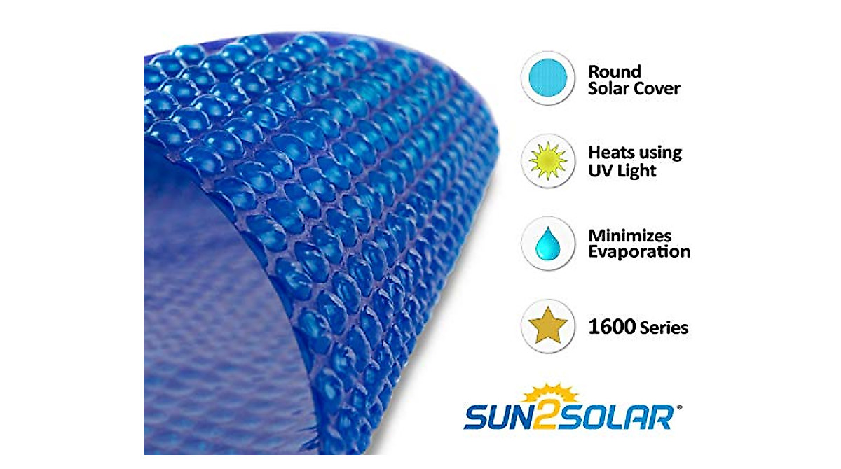 Sun2Solar Blue 30-Foot Solar Pool Cover | Efficient Heating & Water Savings