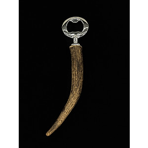 Handcrafted Deer Antler Bottle Opener - Unique & Rustic Bar Accessory for Beer Enthusiasts and Nature Lovers