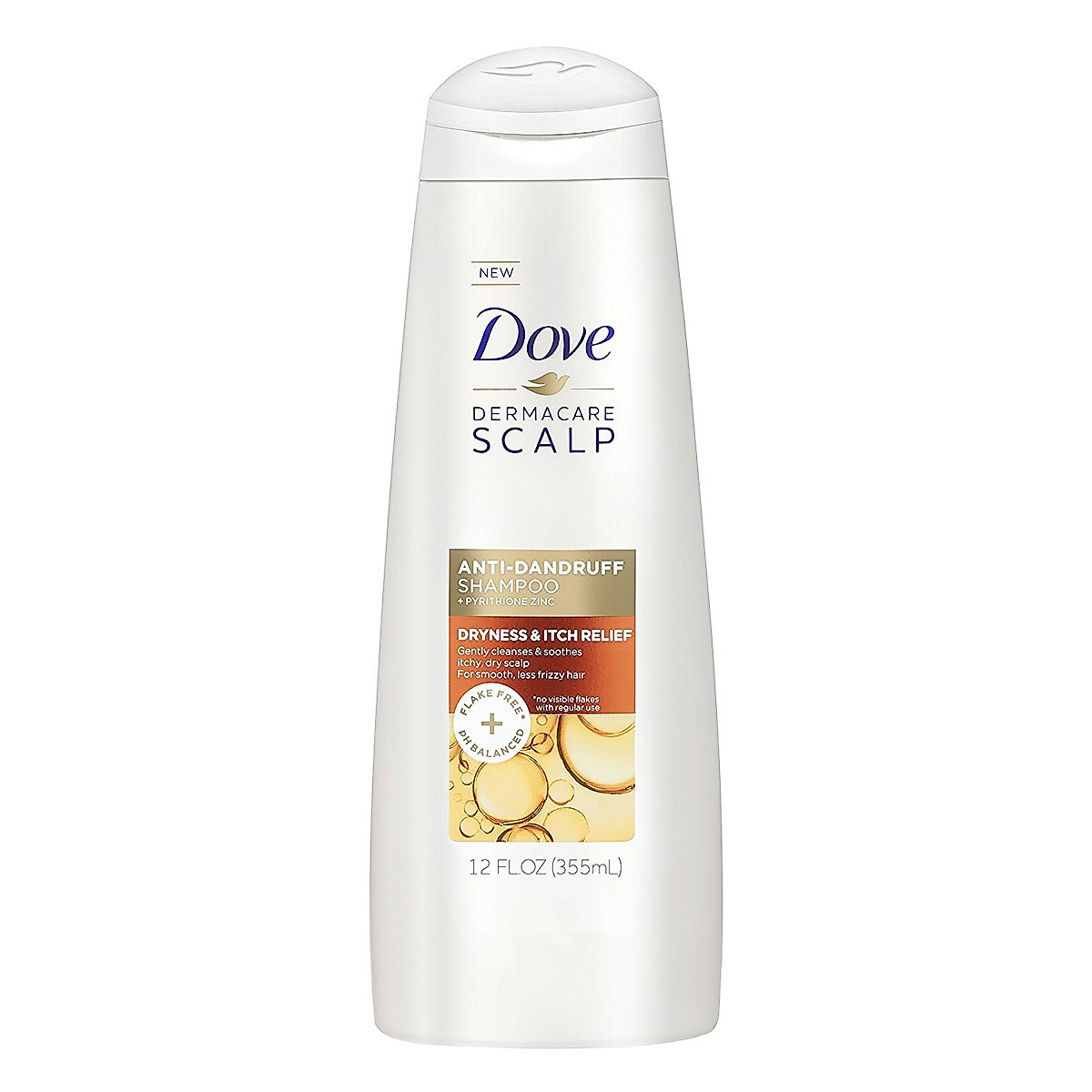 Dove Dermacare Scalp - Anti-Dandruff Shampoo - Dryness & Itch Relief - 12 Fl Oz (Pack of 2)