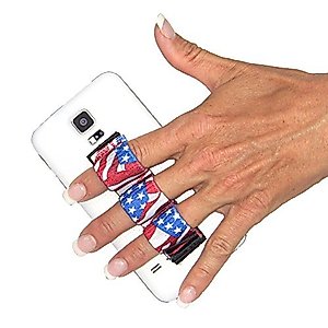LAZY-HANDS 3-Loop Phone Grip - FITS Most - Flags