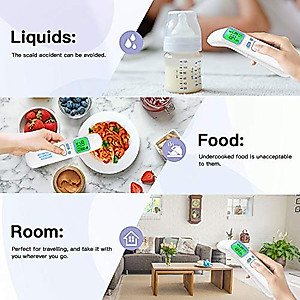 GoodBaby Touchless Thermometer for Adults,Forehead and Ear Thermometer for Fever,Infrared Magnetic Thermometer for Baby Kids Adults Surface and Room