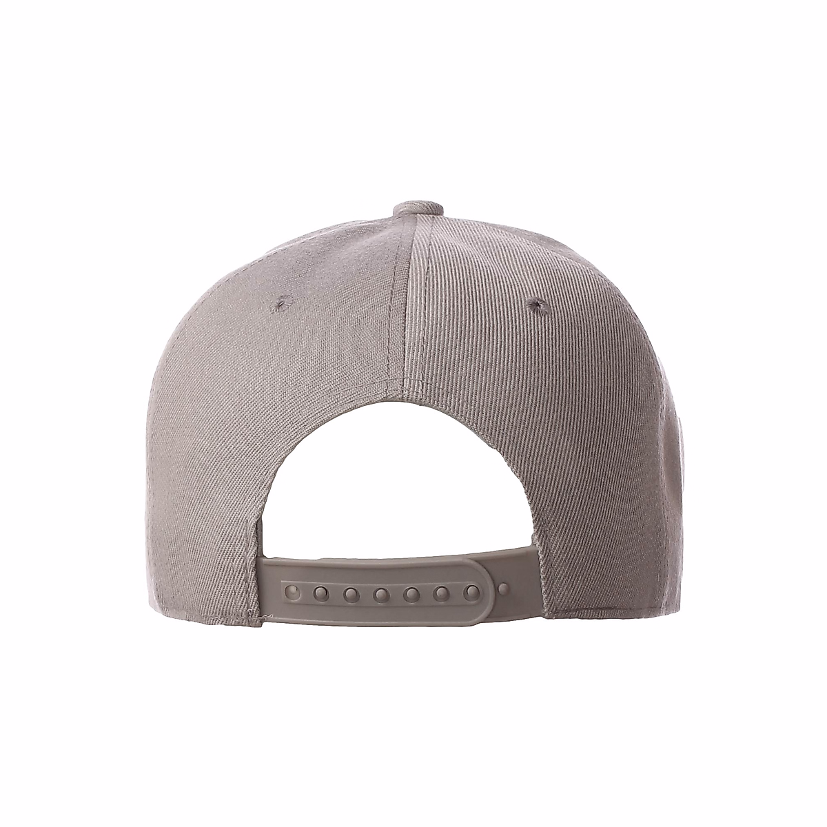 Classic Snapback Hat Custom A to Z Initial Letters, Light Grey Cap White Black Letter Initial E