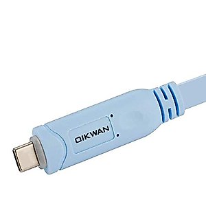 USB-C Cisco Console Cable,OIKWAN 6ft USB Type C to RJ45 Serial Adapter Essential Accessory of Cisco, NETGEAR, Ubiquity, LINKSYS, TP-Link Routers/Switches for Laptops