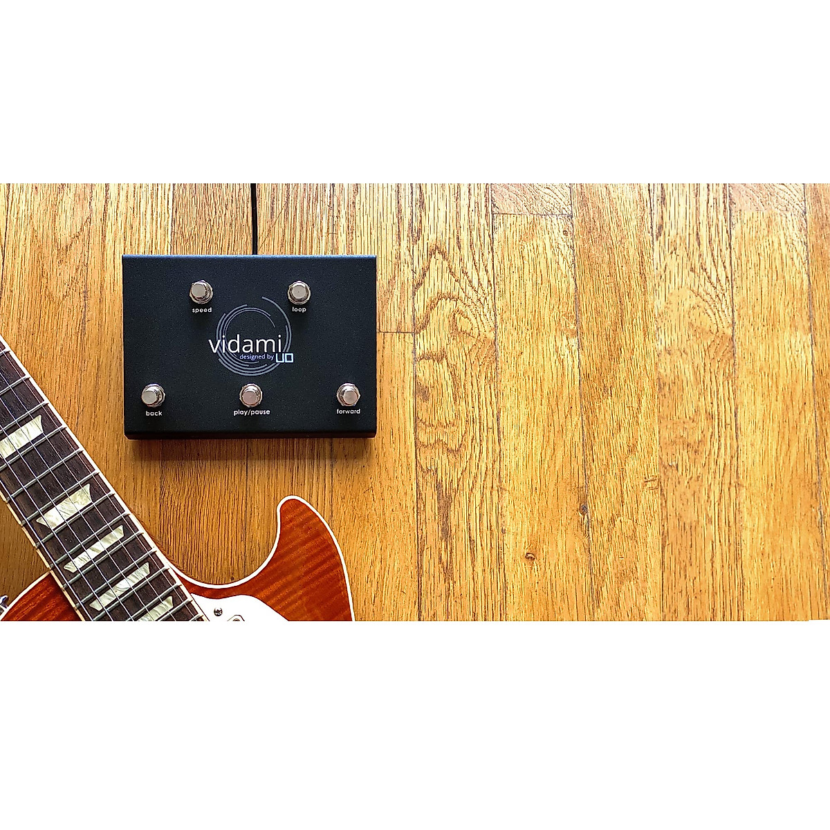 Vidami YouTube Hands Free Video Controller for PC or Mac - Foot pedal controller for Video Looping - Helps Musicians Slow Down & Loop Online Videos for Faster Learning - Made in the USA