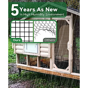 GoldPeak Black Hardware Cloth - 36in. x 50ft. 1/2 inch Mesh 19 Gauge - Vinyl Coated Wire Mesh Roll Garden Fence Chicken Coop Cover Wire Fencing