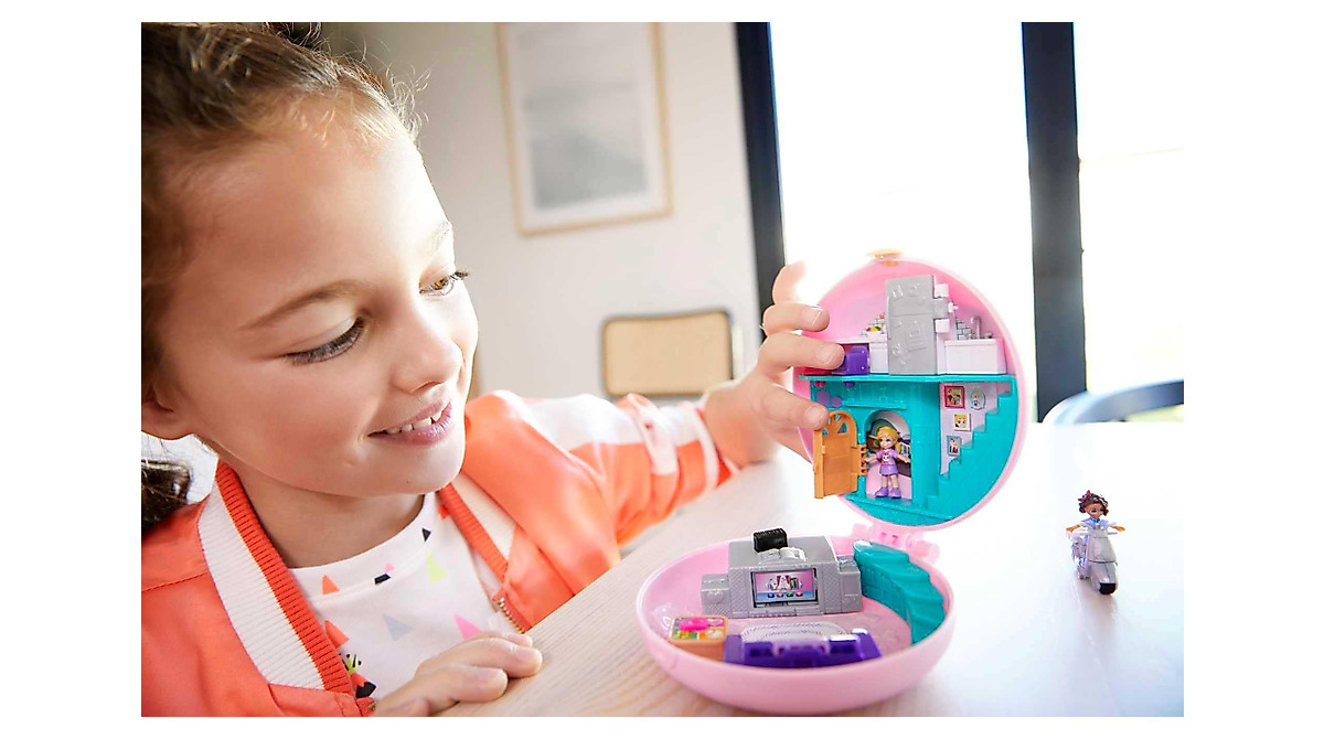 Polly Pocket Donut Pajama Party Playset - Fun Travel Toy
