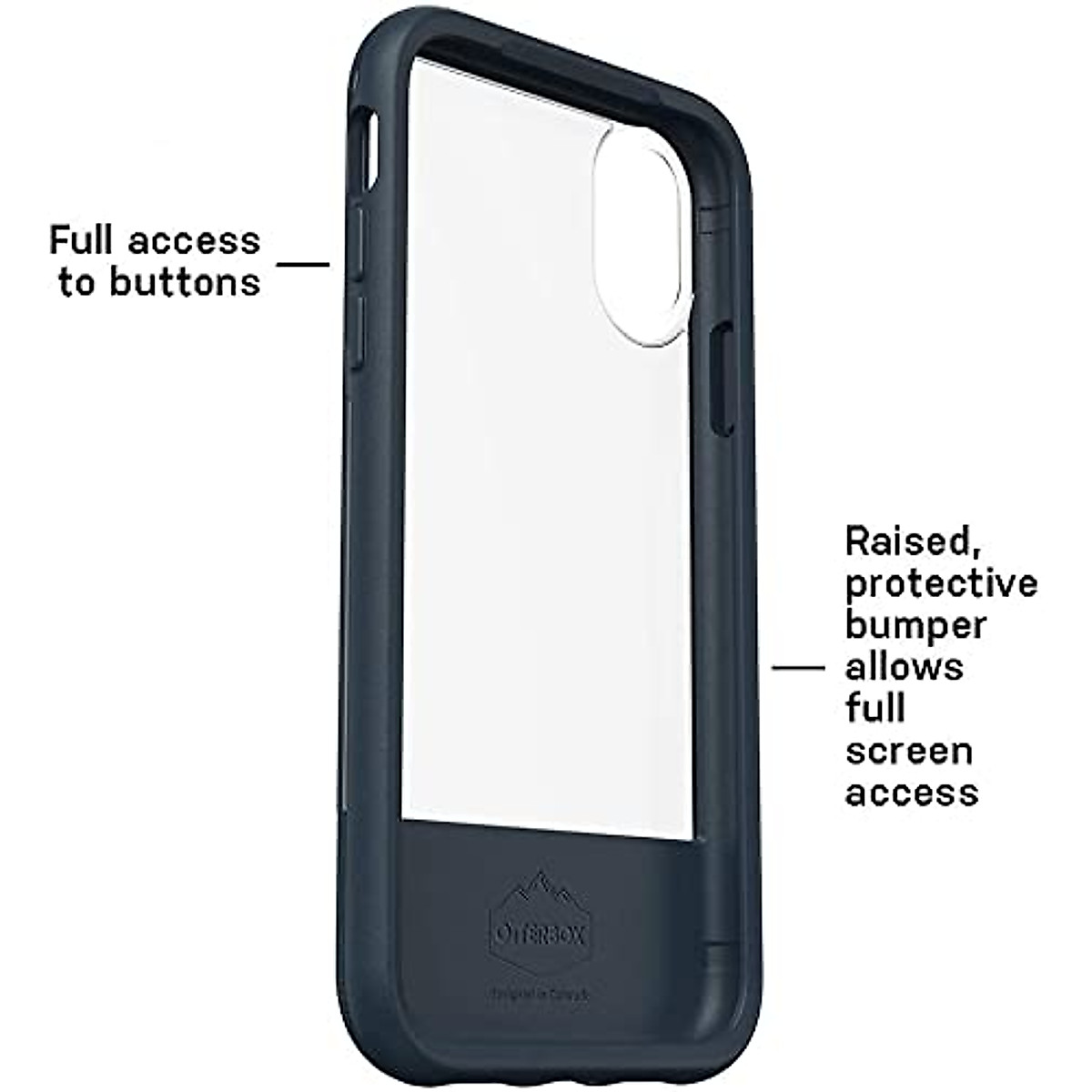 OtterBox Statement Series for iPhone XR Case with ZAGG Screen Protector, Extreme Shatter Protection - Bundle - (Clear/Dark Jade)