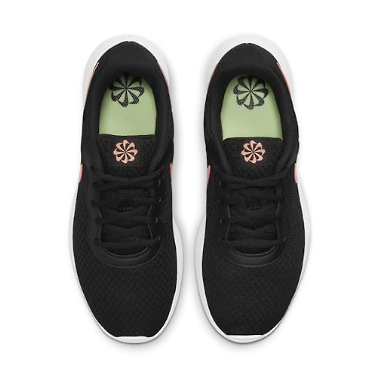 Nike Womens Tanjun, Black/MTLC RED Bronze-Barely Volt-White, 7