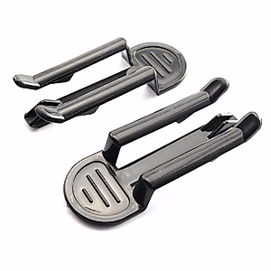 Pro Bamboo Kitchen 20pcs Black Trash Can Bag Clip Garbage Can Clamp 8x3.2cm for Home and Kitchen