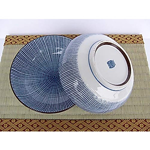 Mino Ware Japanese Ceramic Sendan Tokusa Bowl Appetizer Dessert Sushi Sauce 5.1 x 1.8 Inches Set of 2