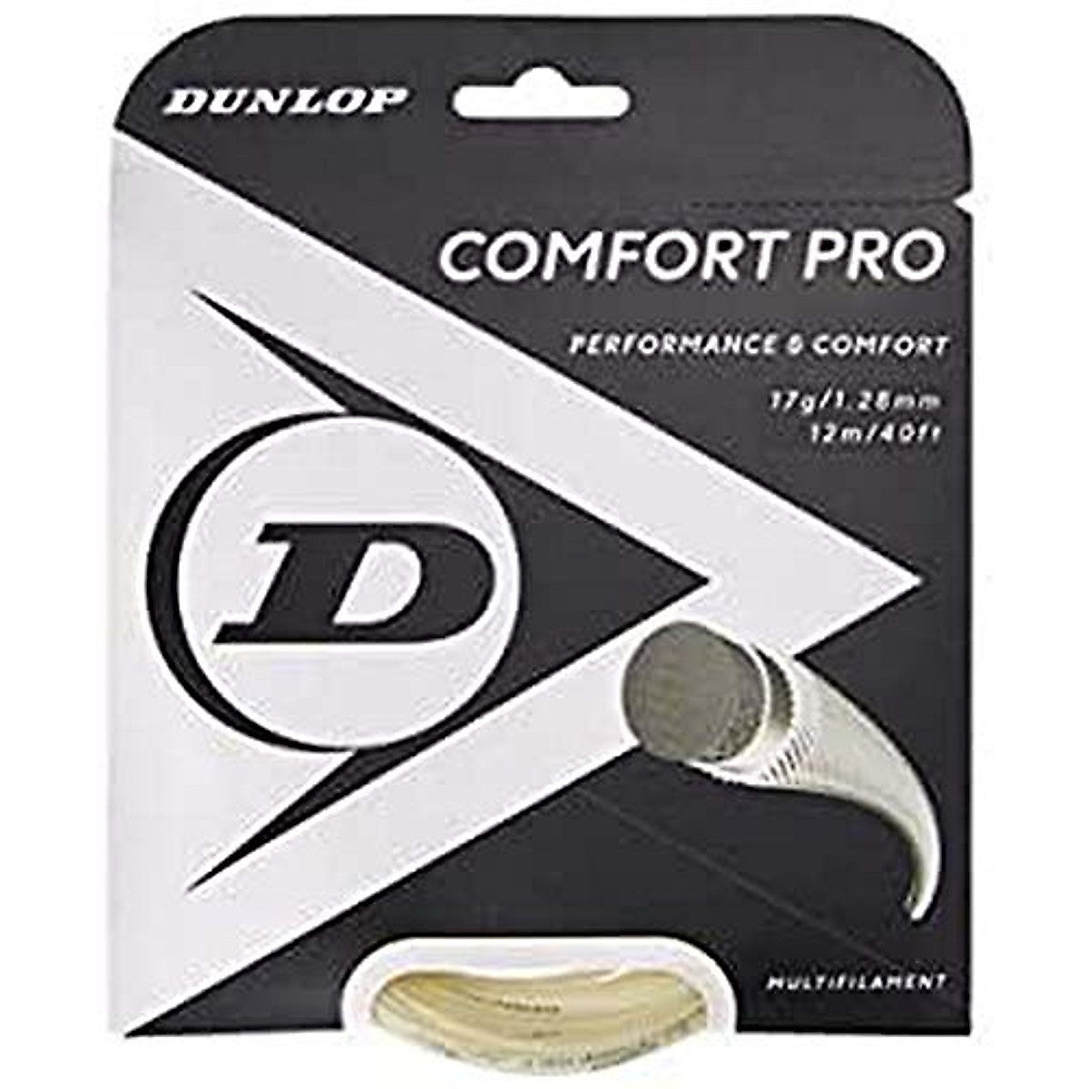 Dunlop Sports Comfort Pro Tennis String, 17G, 40' Set