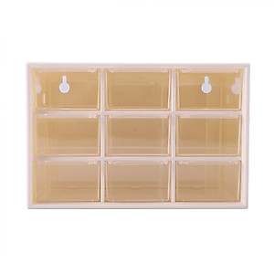 Fdit 9 Ders Multi Desktop Storage Box Cosmetics and Jewelry Storage Organizer Case Hardware and Craft Cabinet(1#)