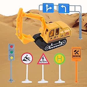 136PCS Construction Site Toy Vehicle Set, STEM Building Toys with Play Mat for Kids Boys, DIY Engineering Project Kits with Playmat, Best Toy Gift for 4 5 6 7 8 9 10 Years Old