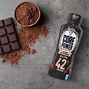Core Chocolate Power Elite Failrlife High Protein Shakes (42 Grams) 14 Oz. 6 pack in The Award Box Packaging