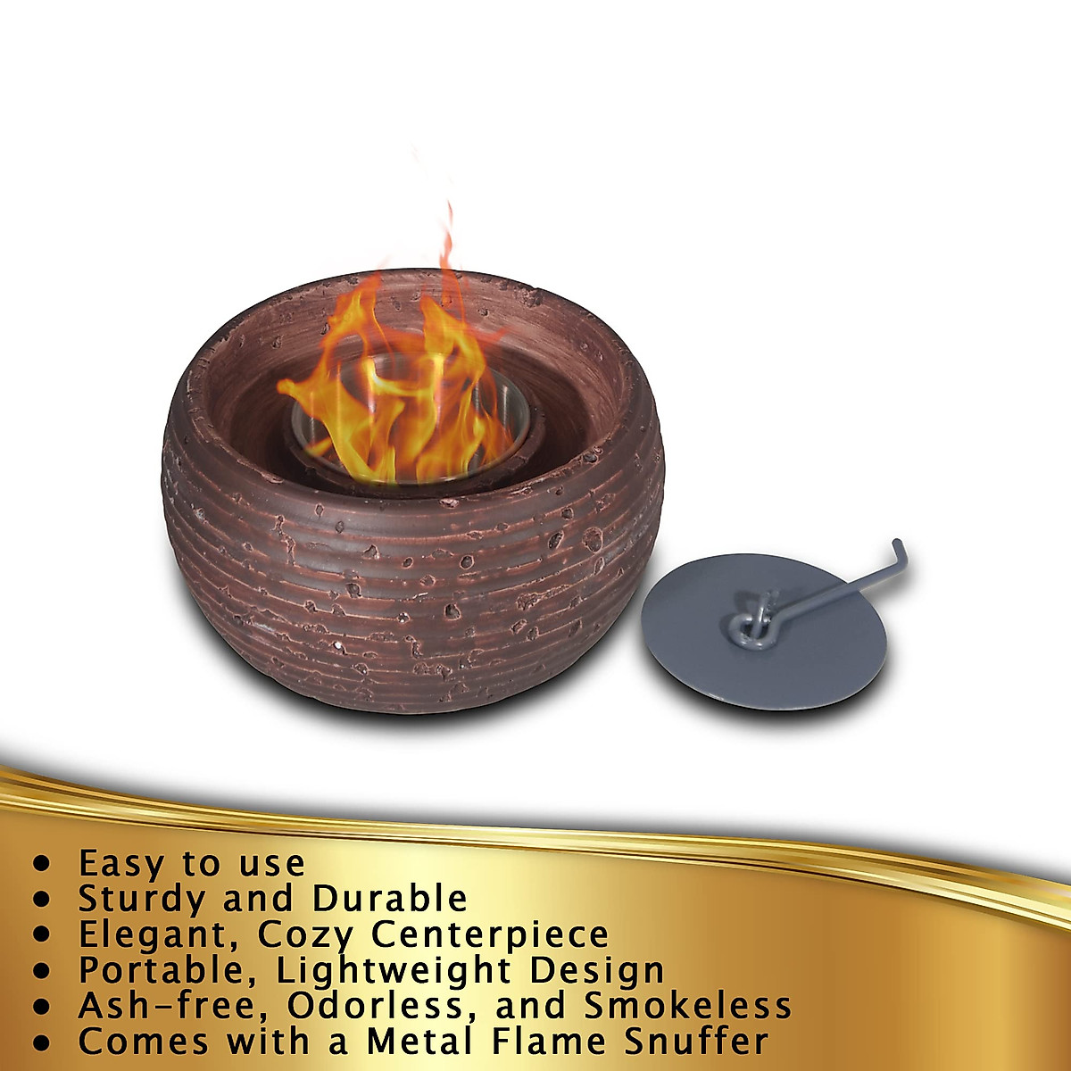 Tabletop Fire Pit, Mini fire Pit, Indoor fire Pit Tabletop, Personal Fireplace, Tabletop Fireplace, Table top fire Pit Bowl Use Iso-Isopropy