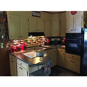 Art3d 6-Pack Peel and Stick Vinyl Sticker Kitchen Backsplash Tiles, 12" x 12" Marble Design