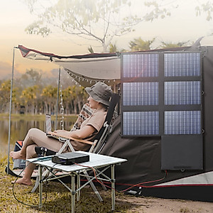 ALLPOWERS S200 Portable Power Station with SP026 Portable Solar Panel Included, 200W 154Wh Solar Generator with 60W Foldable Solar Panel, Solar Backup Power for Home Use RV Camping Emergency