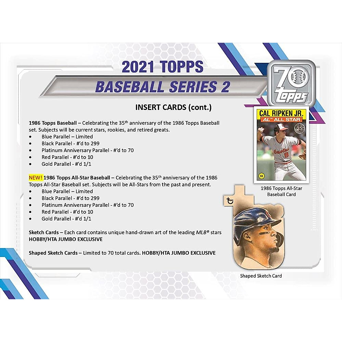 Topps 2021 Series 2 Baseball Hanger Pack