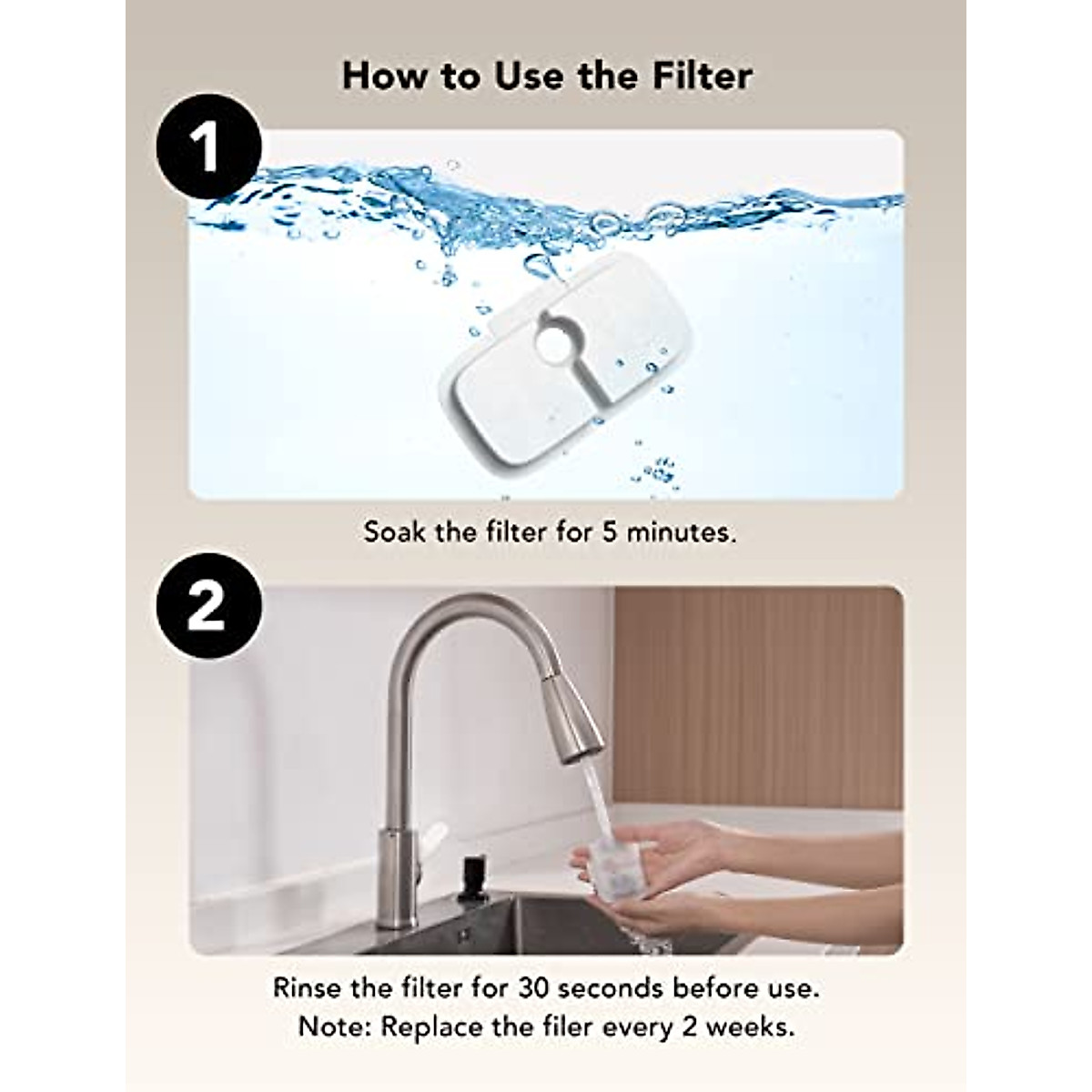 PETLIBRO 8 Packs Replacement Filters for Dockstream Cat Water Fountain PLWF005 PLWF115 PLWF105, 4 Months Set of Replacement Filters for Ultra Quiet Pet Water Fountain,Light White