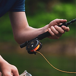 Martin Caddis Creek Fly Fishing Reel, Size 6/5 Single Action Fly Reel with Rim-Control, Changeable Right- or Left-Hand Retrieve, Lightweight Aluminum Spool, Brown, 63