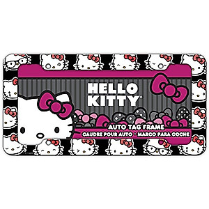 Chroma Graphics 42558 Hello Kitty Emoji Heads Plastic Frame, 12.5x6.25x0.2, Black/White/Red