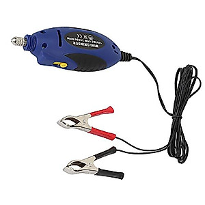 Wal front Chainsaw Chain Grinder, 12V 25000(RPM) Electric Handheld Chainsaw Sharpener Mini Chain Saw Grinder for Garden Outdoor Grinding Machine Tool