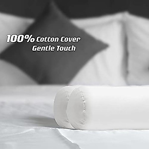 Newpoint Pillow Neck ROLL Pair, 2 Count (Pack of 1), White