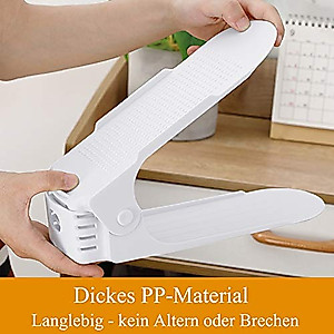 Froadp Pack of 20 Adjustable Shoe Racks, Non-Slip Shoe Holders, 3 Height Adjustable, PP Double Layer Shoe Stacker Set, Space-Saving Shoe Storage (Black)