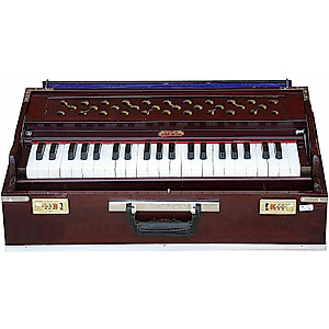 Novelika Professional Portable Harmonium Stylist No 17 Deluxe Harmonium with Coupler Harmonium Musical Instrument (NOV2008)