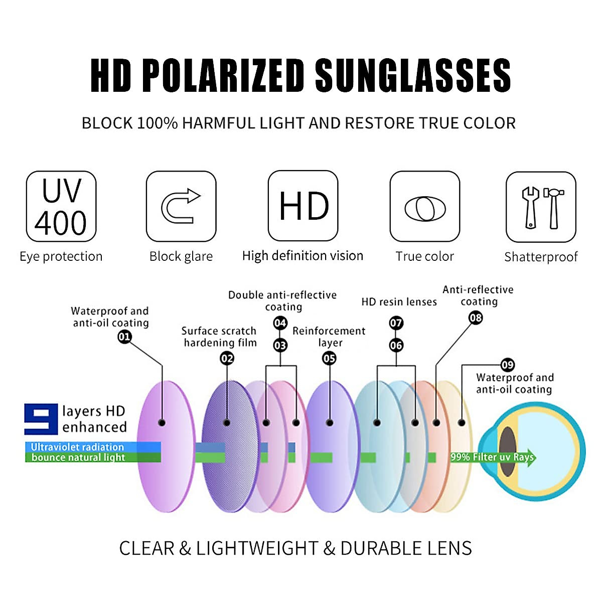 Kursan Black Heart Sunglasses for Women Polarized Lovely Shaped Cute Sun Glasses Shades UV400 (Bright Black/Black)