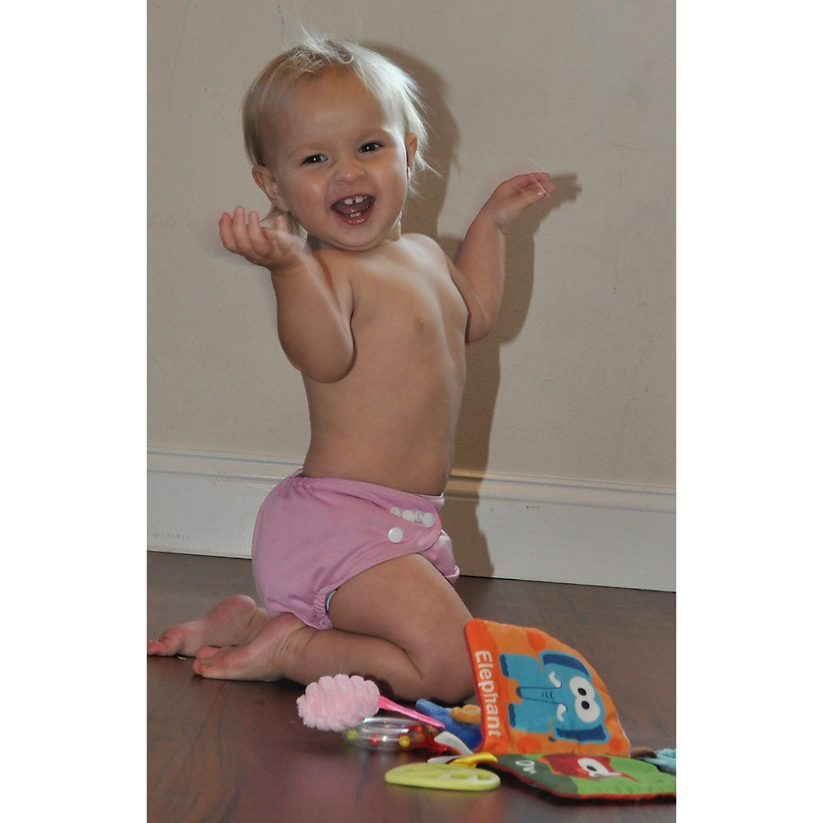 Kashmir Baby (40 Pack) Bamboo Cloth Diaper Wipes. Reusable. Washable.