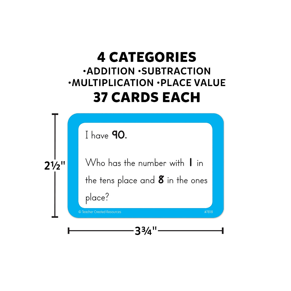 Teacher Created Resources I Have... Who Has...? Math Games Grade 2-3 (7818)