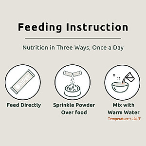 Oh!Pet 5-in-1 Digestive Probiotics Powder for Dogs & Cats - 7 Billion CFUs, Prebiotics, Digestive Enzymes & Dietary Fiber - 30 Packets (Codfish)