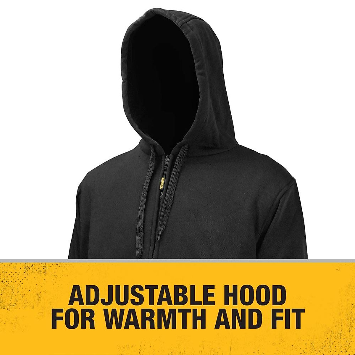 DEWALT DCHJ067B-L 20V/12V MAX Bare Hooded Heated Jacket, Black, Large