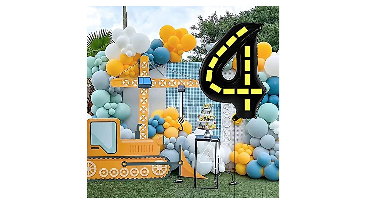 Construction Vehicle Balloons for Birthday Parties | DIY & Durable Fiëlly