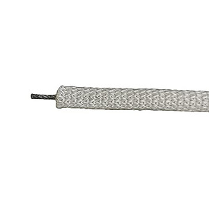 5/16 inch Wire Center Polyester Flagpole Rope - 100 Foot Spool | Industrial Grade - High UV and Abrasion Resistance - Tamper Resistant Steel Cable Core