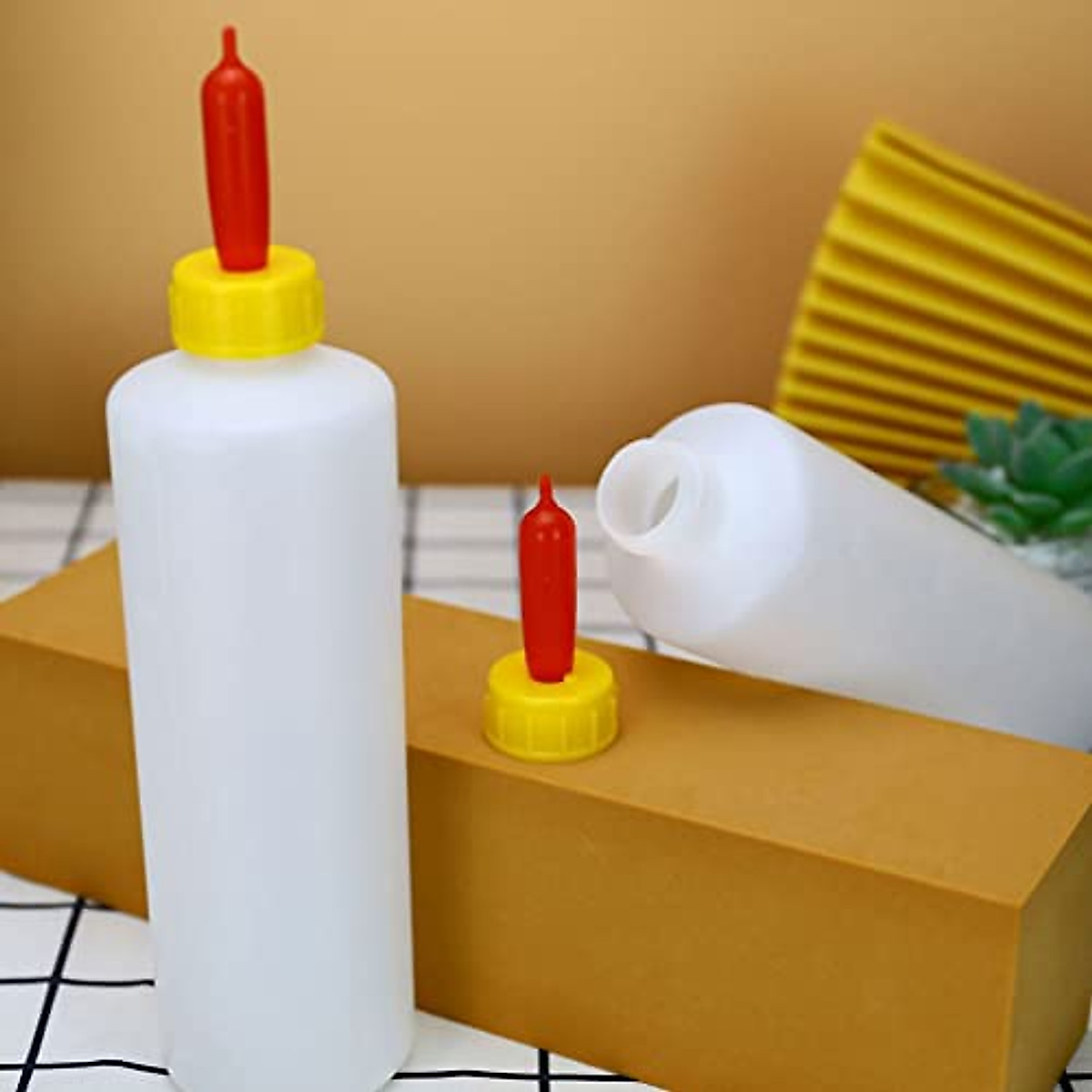 Goat Nipple and Bottles Set, 5 Sets Small Animal Milk Drink Pritchard Nipple for Goats 400 ml Lamb Nursing Bottles Feeding Bottle Kit for Feeding Sheep Goat Lamb Puppy (5 Bottles& 10 Nipples)