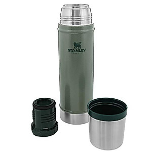 Stanley Classic Vacuum Insulated Wide Mouth Bottle - BPA-Free 18/8 Stainless Steel Thermos for Cold & Hot Beverages