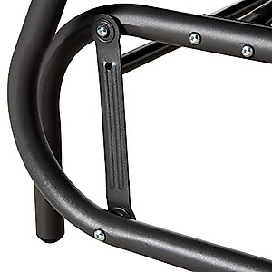 Outsunny 2-Person Outdoor Wicker Glider Bench, Patio Garden PE Rattan Swing Loveseat Chair with Extra Wide Seat and Curved Backrest for Porch, Backyard, Poolside, or Lawn, Dark Grey