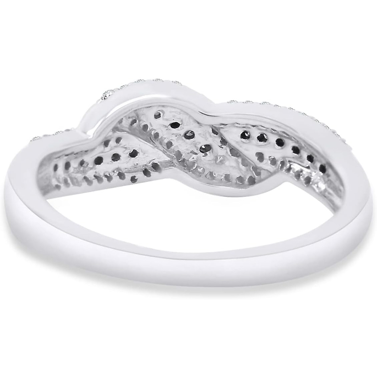 AFFY 1/2 CTTW Sterling Silver White & Brown Diamond ring