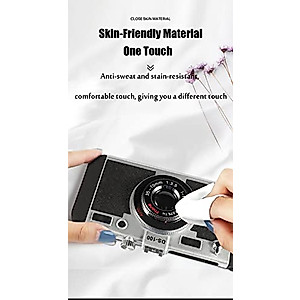 Yatchen Emily in Paris Phone Case for iPhone 13 Pro Max Cute 3D Vintage Camera Phone Case with Lanyard Adjustable Shoulder Strap Unique Cool Silicone PC Case for iPhone 13 Pro Max Girls Women Black