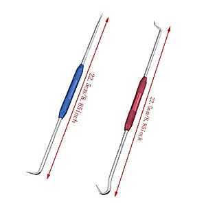 DGBRSM 2pcs Double Pointed Scriber Metal Scribe Tool Hook 8.85 Inches for Machinists, Technicians Or Craftsmen