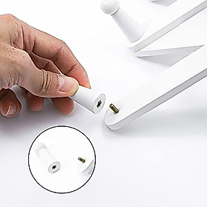 BSFHH Wooden Wall Hanger Expandable Coat Rack Accordion Design 14 Peg Hooks for Hanging Storage Clothes, Hats,Caps,Scarves,Purses,Mug,Towels,Umbrella,Accessories,Mugs,X Shape