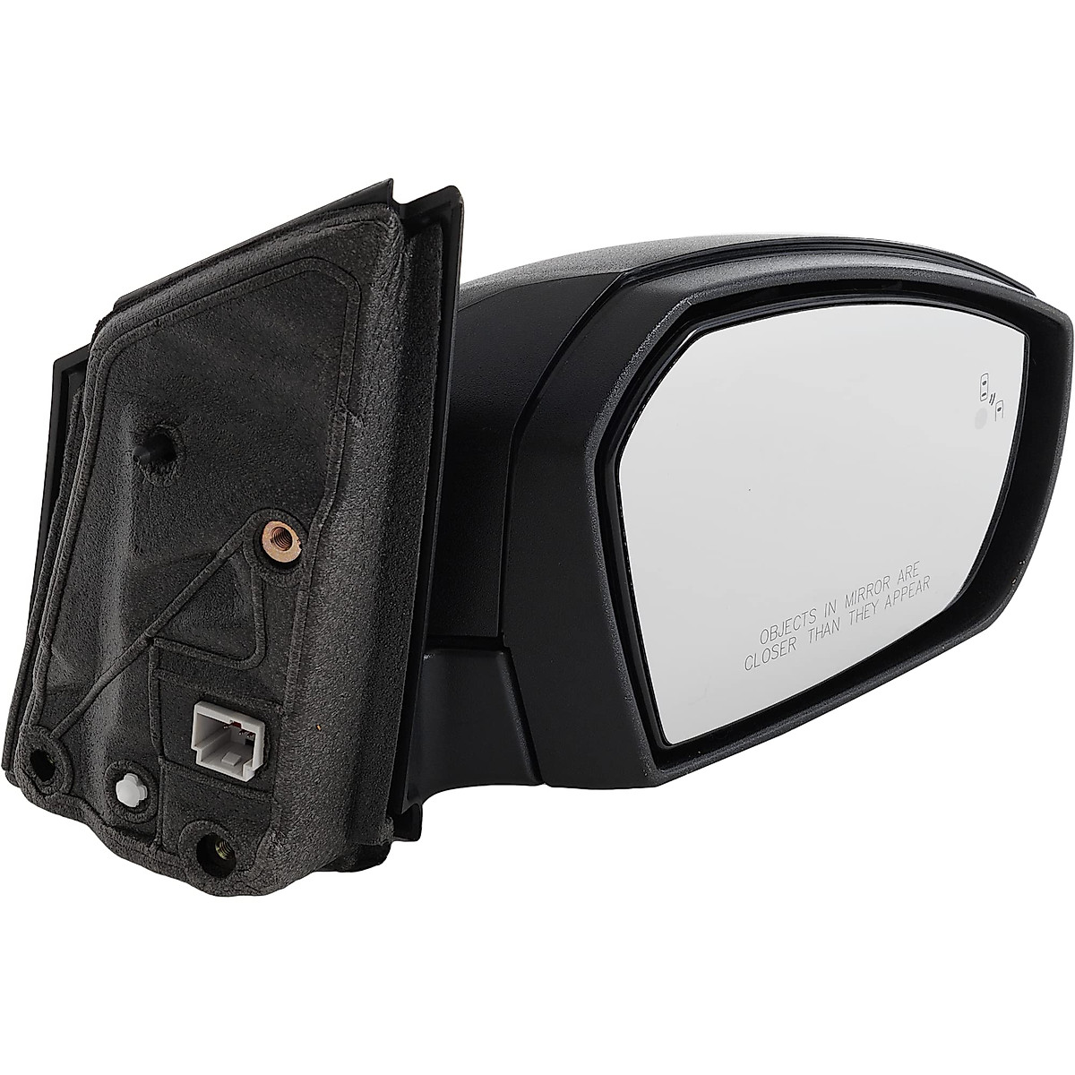 Kool Vue Passenger Side Power Heated Mirror for Ford Escape 2017-2019 With Blind Spot Light; Without Signal Light, Memory & Puddle Lamp Textured