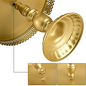 Hedume Set of 10 Cake Stand, Metal Cupcake Stand Set with Multiple Combination Styles, Dessert Plate Cake Serving Tray Candy Fruit Display Tower for Wedding, Birthday Party, Baby Shower, Anniversary