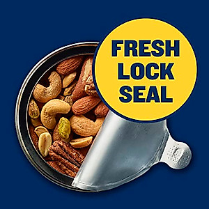 PLANTERS Deluxe Lightly Salted Mixed Nuts, Party Snacks, Plant-Based Protein 15.25oz (1 Canister)