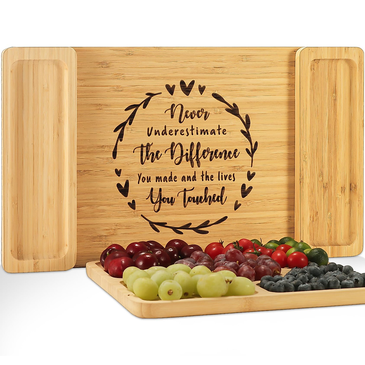 Wedding Gifts for Couples, Mr and Mrs Engagement Gift, Bridal Shower Gifts for Bride, Newlywed Couples Present for Husband & Wife -Cheese Board Set, Charcuterie Boards