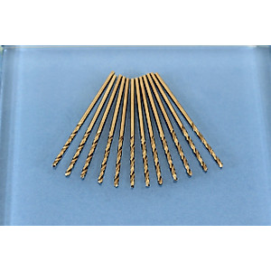 TEMO 12 pc 1/16 Inch Cobalt 135 Degree Jobber Length Twist Drill Bit 1-2/3 Inch Length